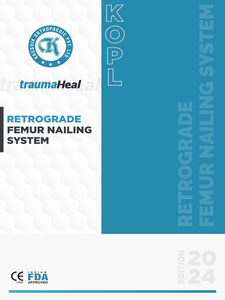 Retrograde Femur Nailing System Guide | PDF | Screw | Drill