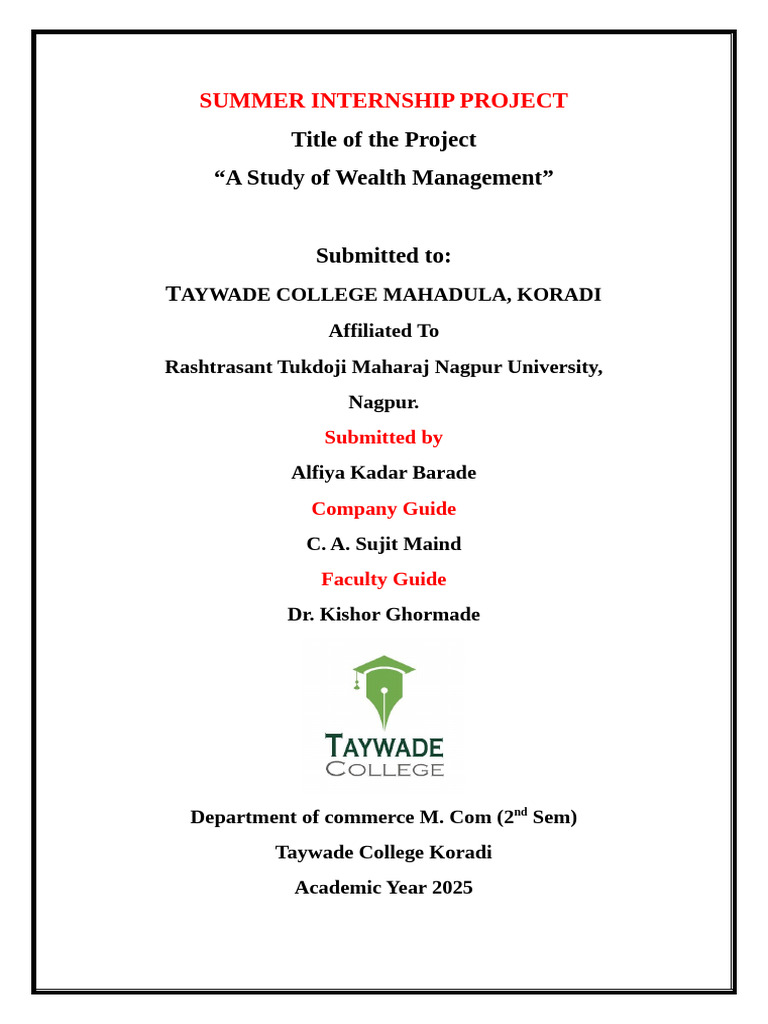 SIP 2024-25 | PDF | Economies | Investing