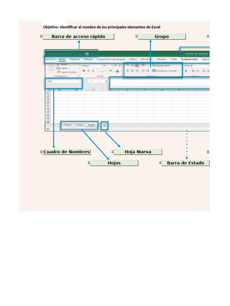 Elementos Clave de Excel: Guía Rápida | PDF