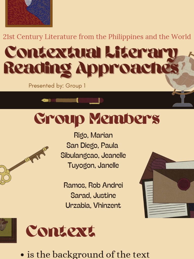 Contextual Literary Reading Approaches 20250123 195950 0000 | PDF ...