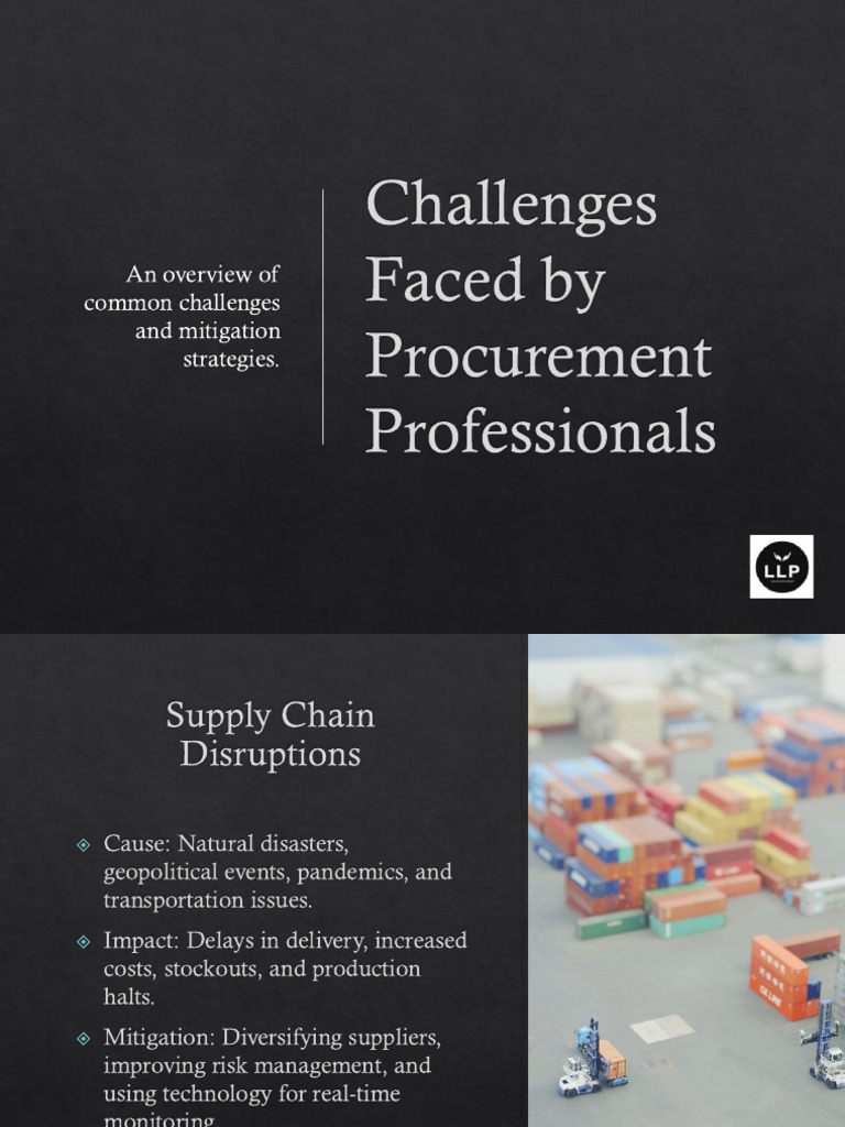 Challenges Faced by Procurement Professionals | PDF | Supply Chain ...