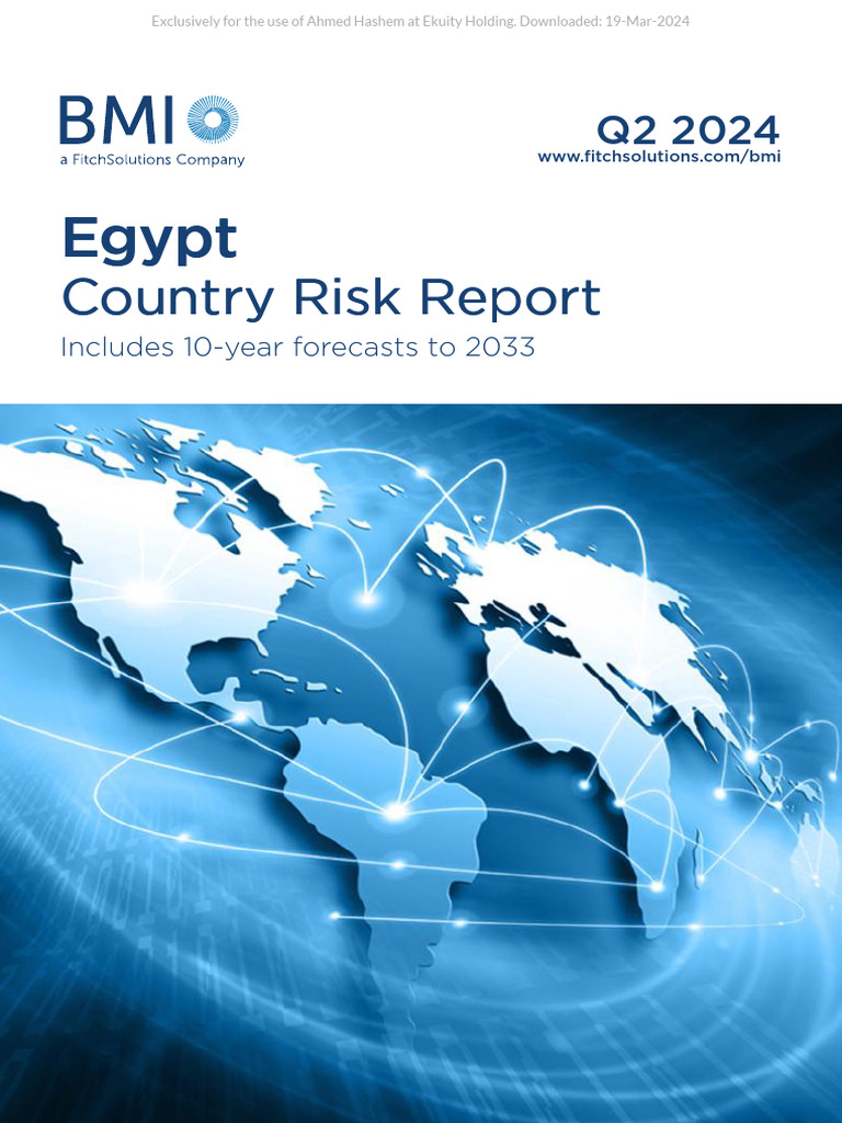 Egypt Country Risk Report - 2024Q2 | PDF | Egypt | Exports
