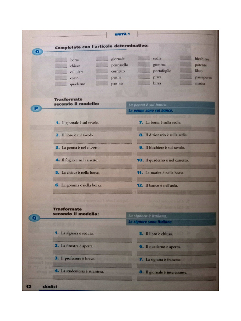 L'Articolo Determinativo | PDF