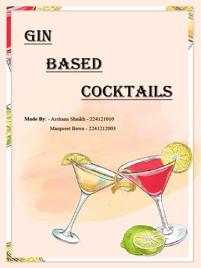 Cocktails 2 | PDF | Martini (Cocktail) | Cocktails