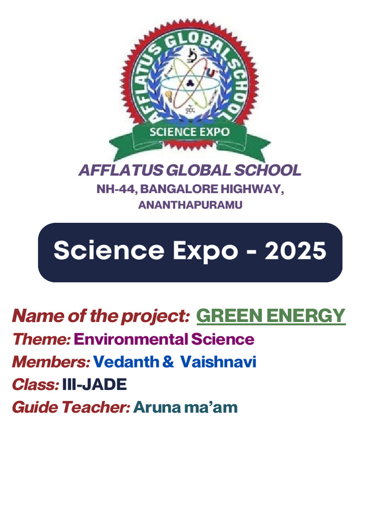 Vedanth VaishuScience Project | PDF