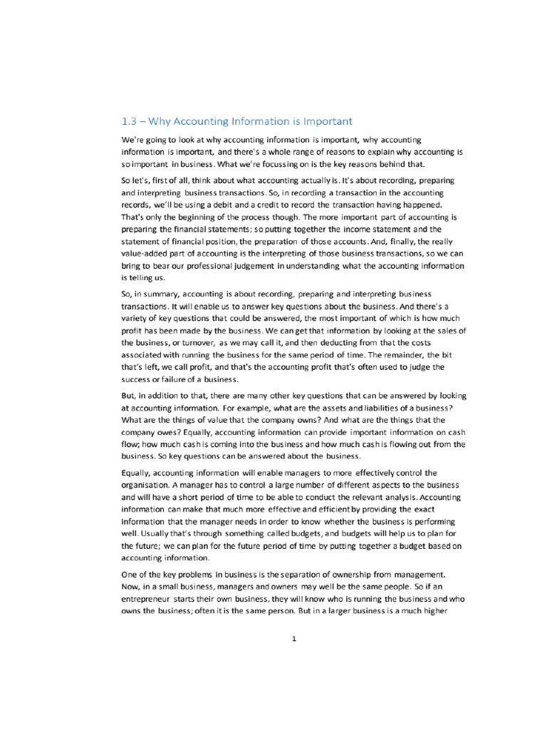 Weekly Lectures Transcript | PDF | Financial Accounting | Debits And Credits