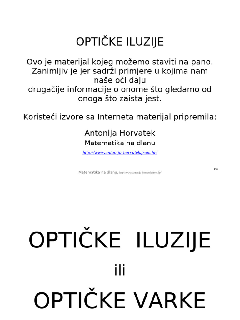 Opticke-iluzije | PDF