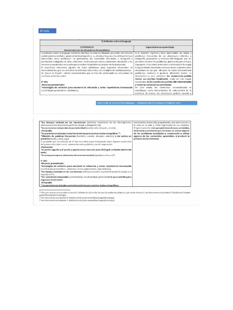 Intervenciones 2do - Ciclo | PDF