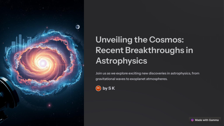 Breakthroughs in Astrophysics | PDF