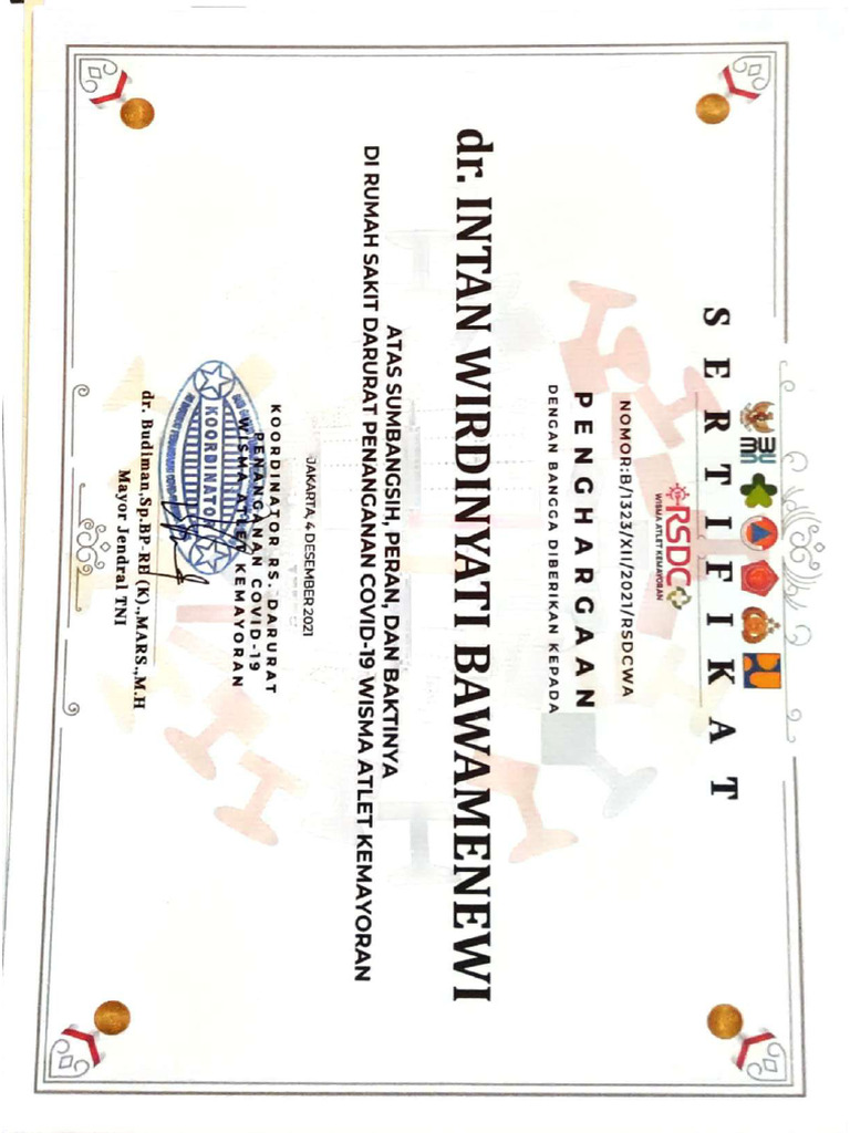 Sk Dan Sertifikat Kemenkes Pdf