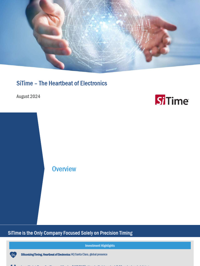 SiTime: Precision Timing Leader Overview | PDF | Semiconductor Device ...