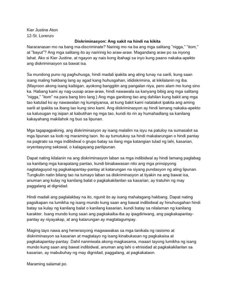 Kier Justine Aton | PDF