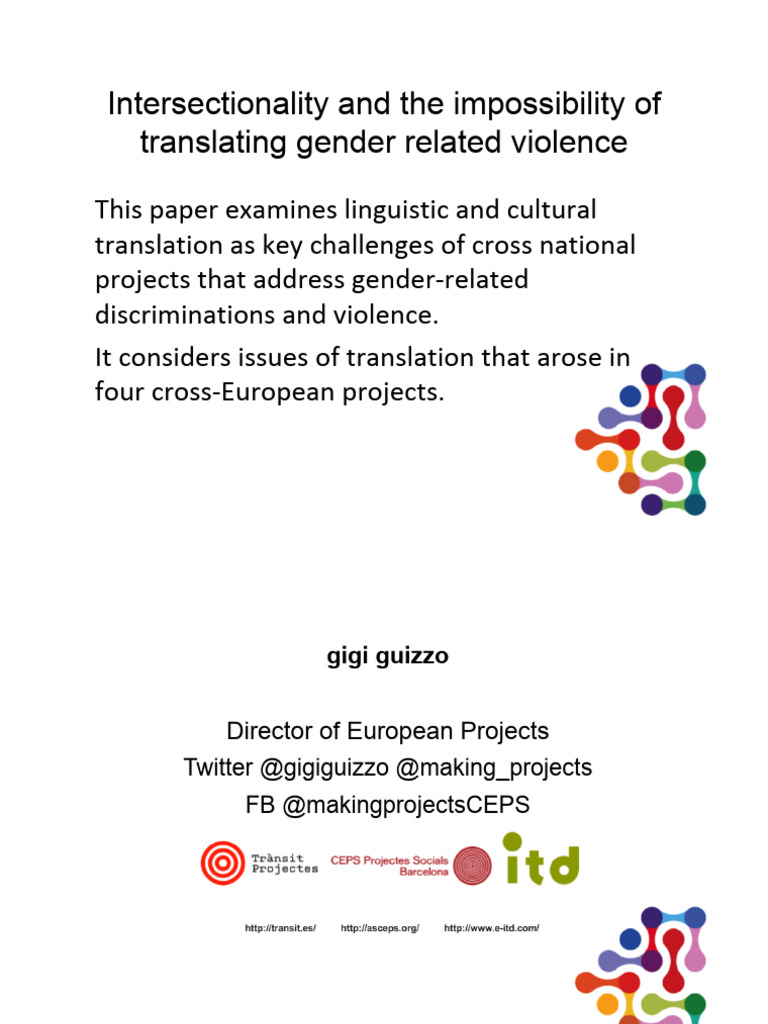 Lost in Translation and Intersectionality3 2 (1) | PDF | Violence | Intersectionality