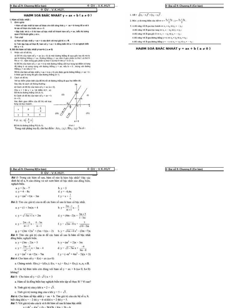 Ham So Bac Nhat - Dinh Nghia - Tinh Chat - Doc Co Ban | PDF