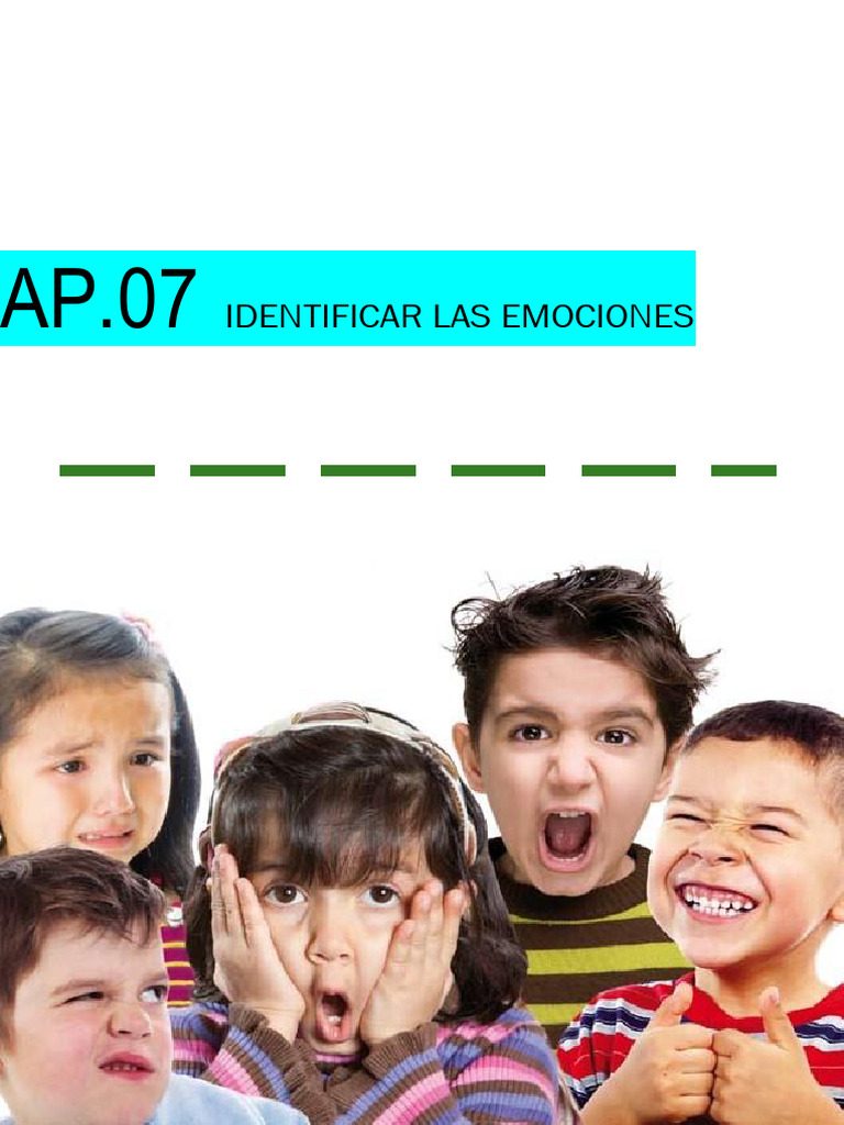 Identificación de emociones en niños | PDF | Las emociones | Aprendizaje