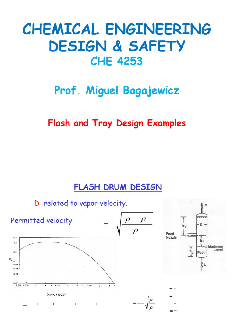 Flash and Column Design Exercises | PDF | Distillation | Separation ...