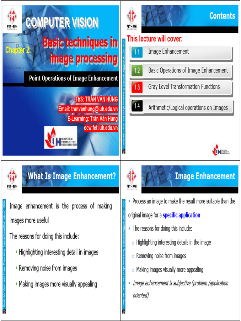 06_Chapter 2_CV_Basic Techniques in Image Processing_Point Processing | PDF | Image Editing ...