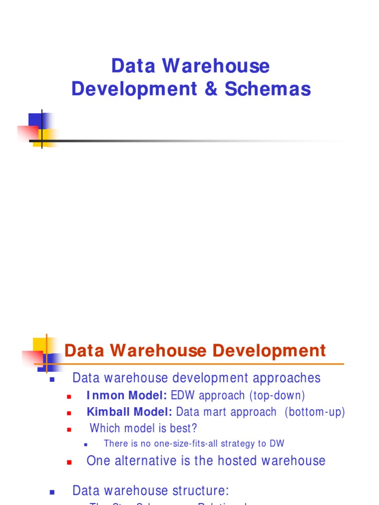 Data Warehouse Development & Schemas | Data Warehouse | Information ...