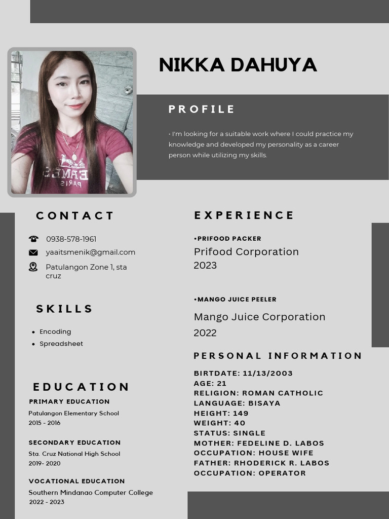Modern Grey Resume - 20250221 - 160023 - 0000 | PDF