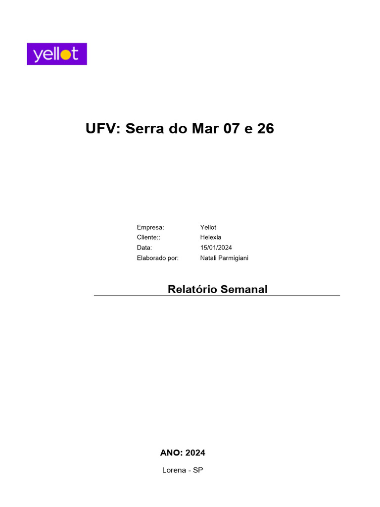 RELATORIO QSMS 15 A 20 - 01 - 24 | PDF