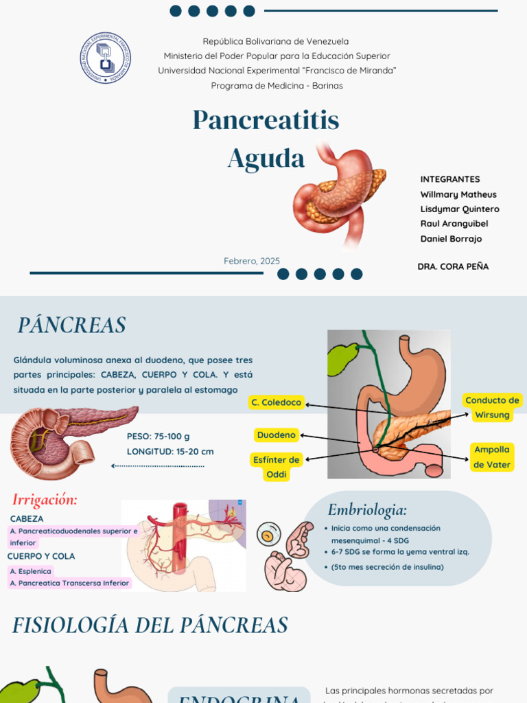 Pancreatitis Aguda | PDF | Páncreas | Especialidades Medicas
