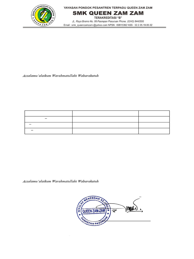 Surat Edaran Kegiatan Ramadhan | PDF