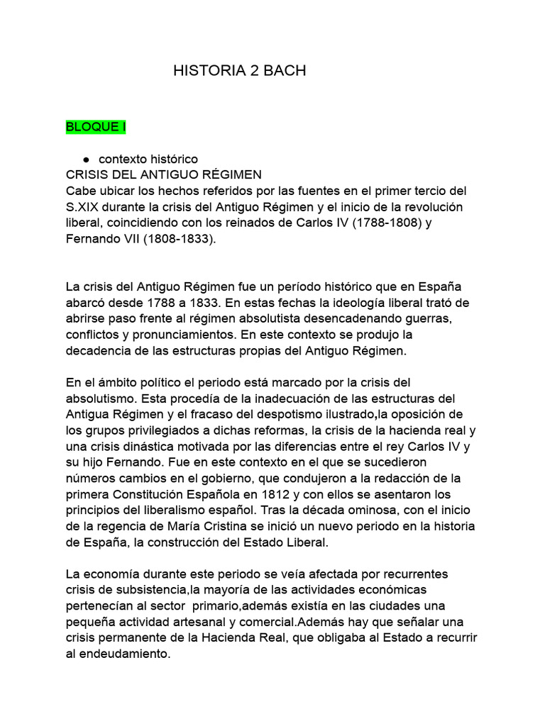 Historia 2bach 2 | PDF | España | Napoleón