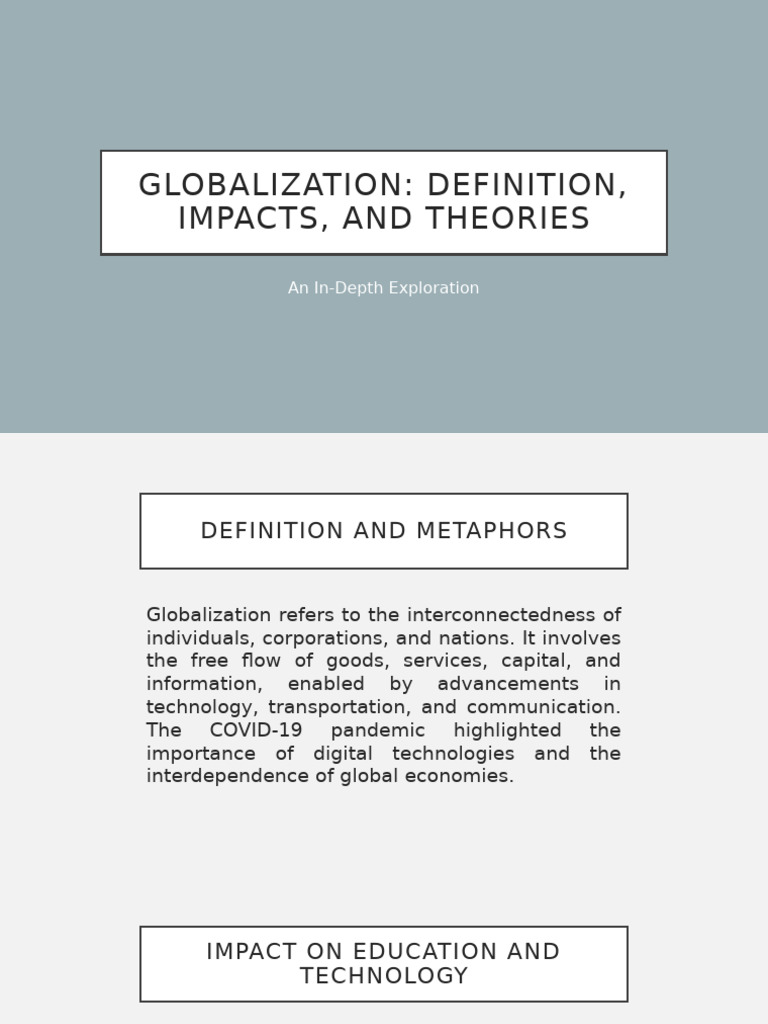 Unit 1 Lesson 1 3 Globalization | PDF | Globalization | Trade