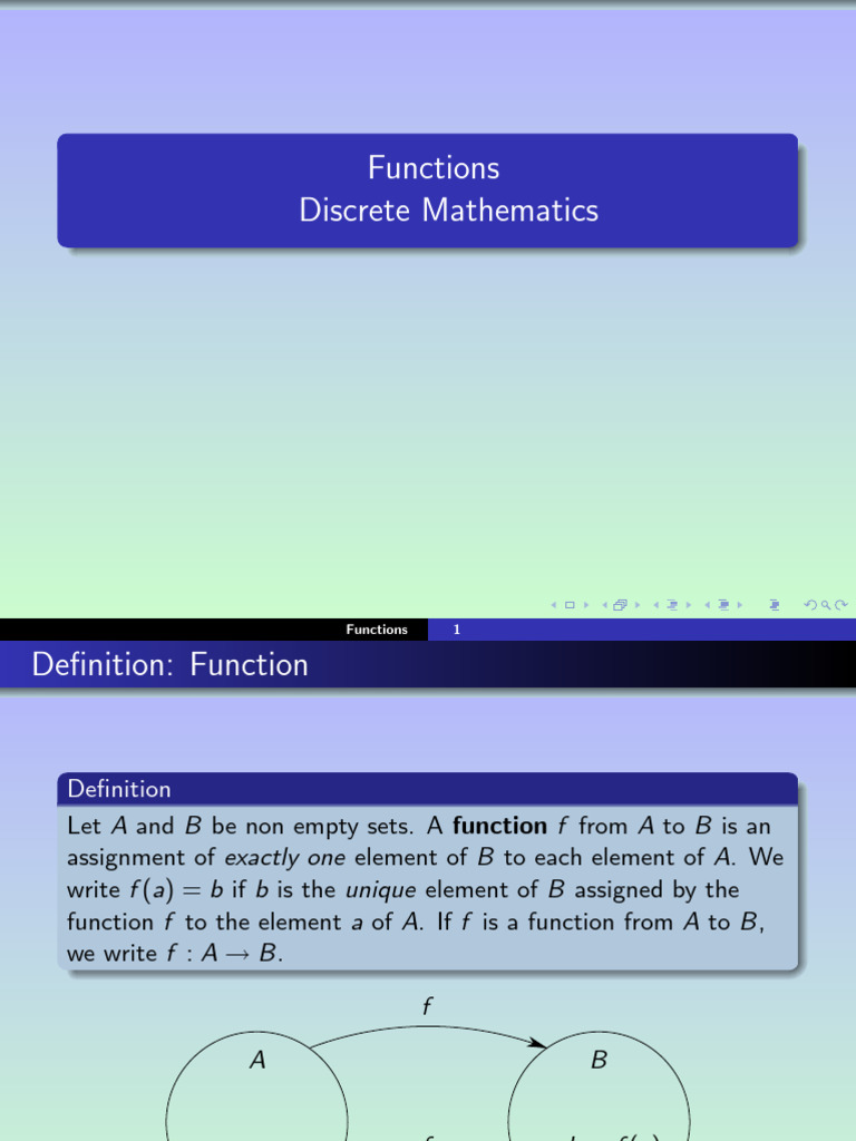 CSE212 DiscreteMaths Lecture-7 Functions | PDF | Function (Mathematics ...