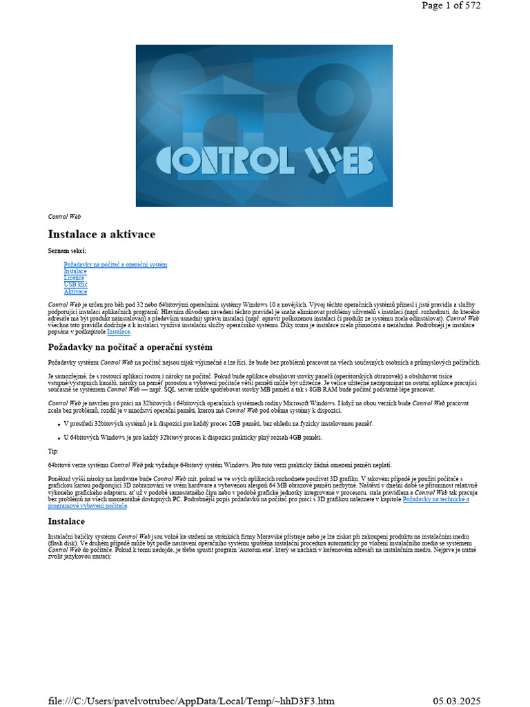 Control WEB Manual | PDF