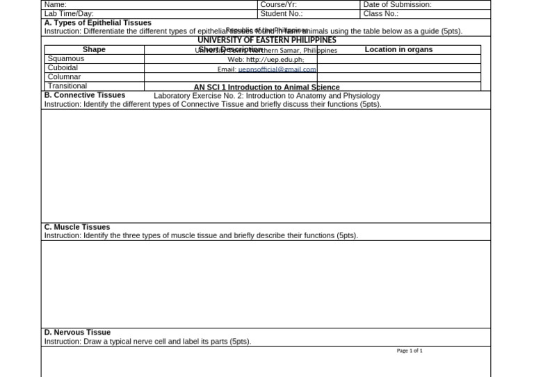 AN SCI 1 - Laboratory Exercise 2 | PDF