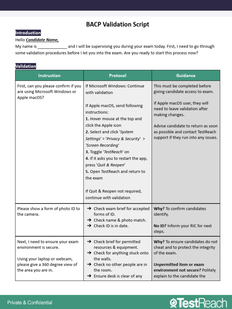 BACP Validation Script (Updated) | PDF | Mac Os | Apple Inc.