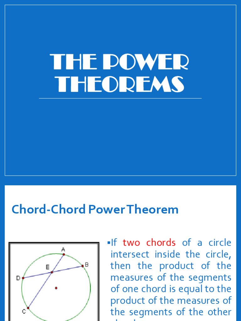 The Power Theorems | PDF