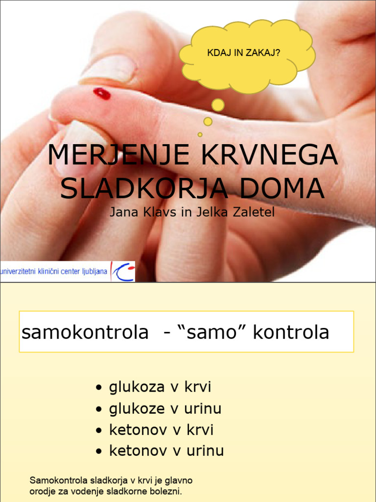 Merjenje Krvnega Sladkorja Doma | PDF