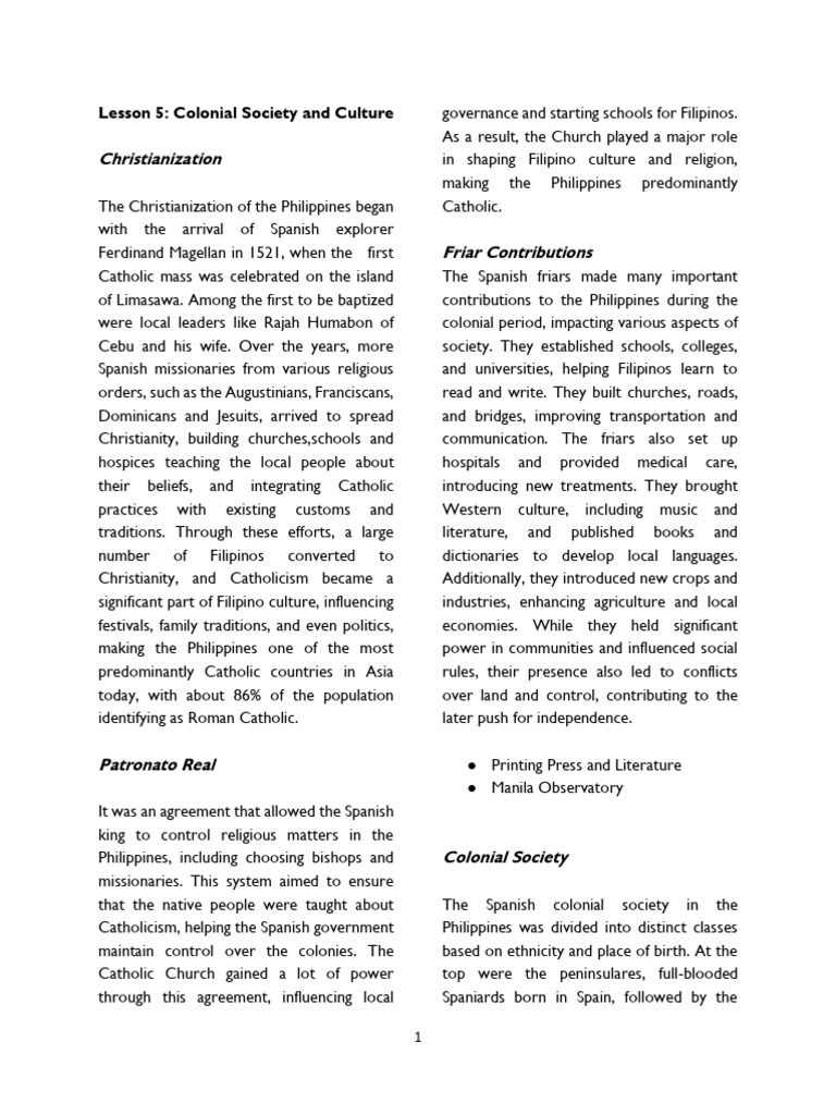 Social Studies 7 - Lecture Notes 5 | PDF | Philippines