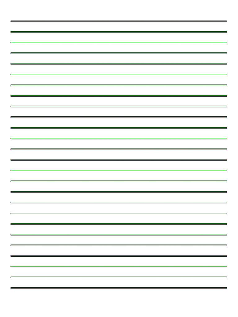 Hoja Con Lineas de Color 2 | PDF