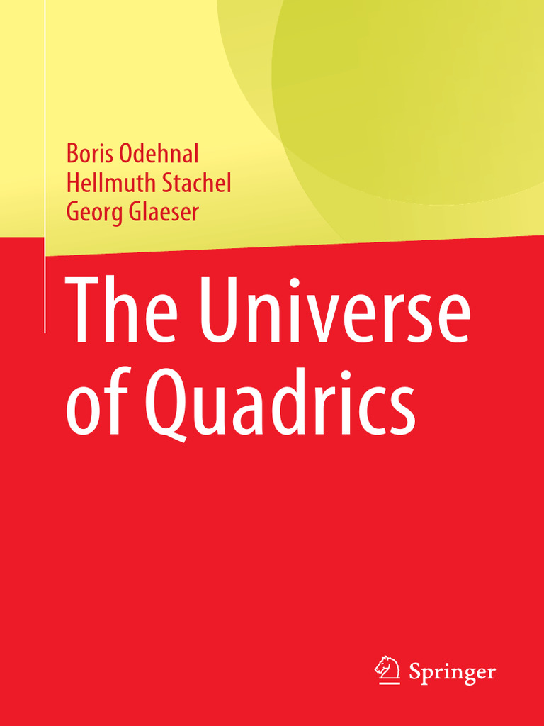 The Universe of Quadrics | PDF | Sphere | Projective Geometry