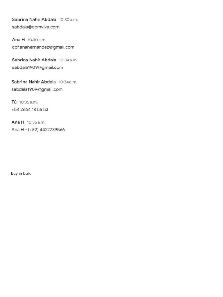 Tuesday 10 Am Ana and Sabrina | PDF