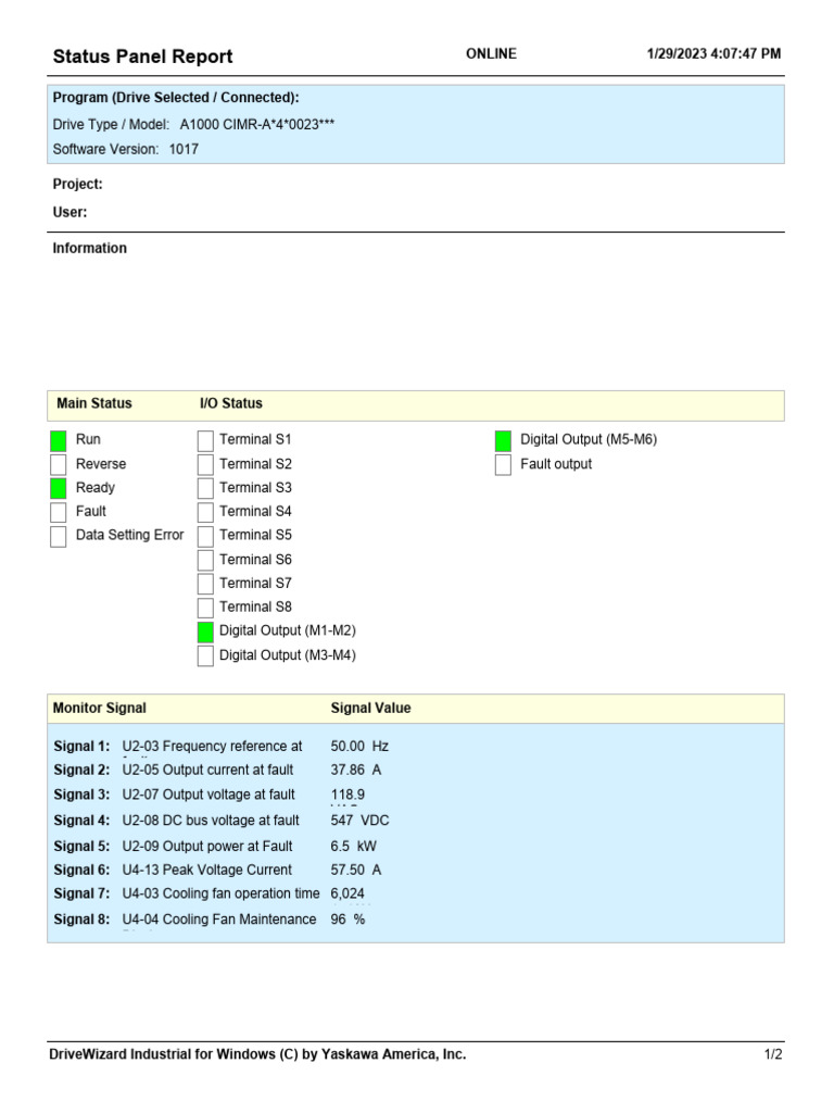 YDWI Project Status Report-106-K-501-Ups-O | PDF | Power Inverter | Alternating Current