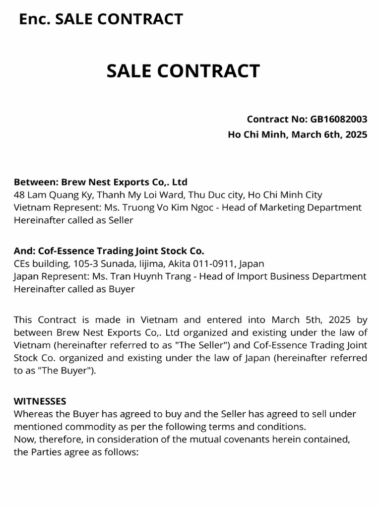 CONTRACT | PDF