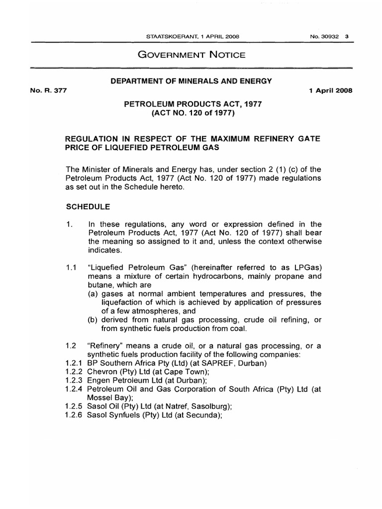 MRGP LPG Act | PDF | Petroleum | Natural Gas