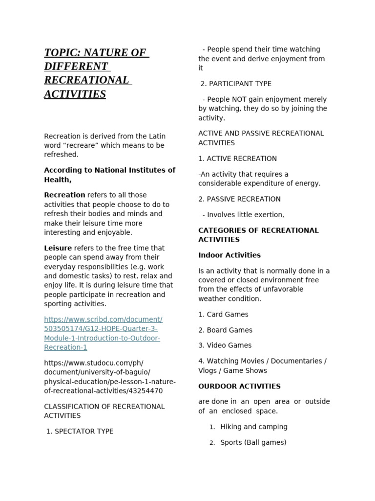 Leave No Trace Principles for Recreation | PDF | Recreation