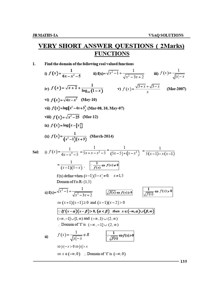 1a | PDF | Mathematical Relations | Functions And Mappings