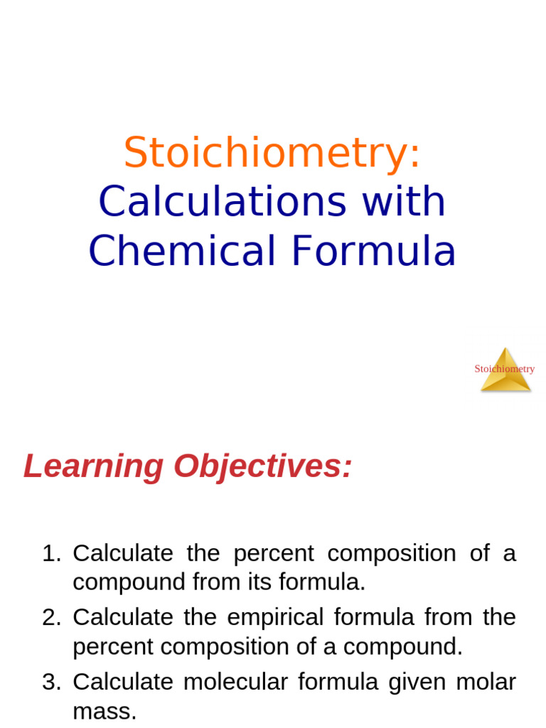 Stoichiometry Calculations of Different Formula | PDF | Stoichiometry | Molecules