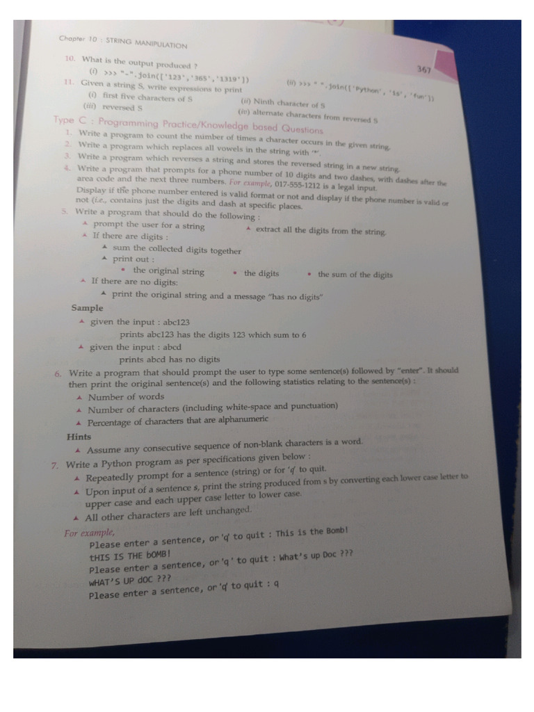 String Manipulation Computer Science | PDF