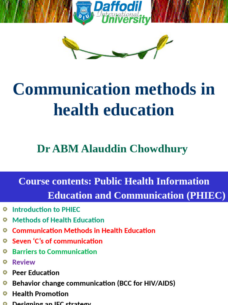 PHIEC - L - 3 - Communication Methods | PDF | Communication | Information