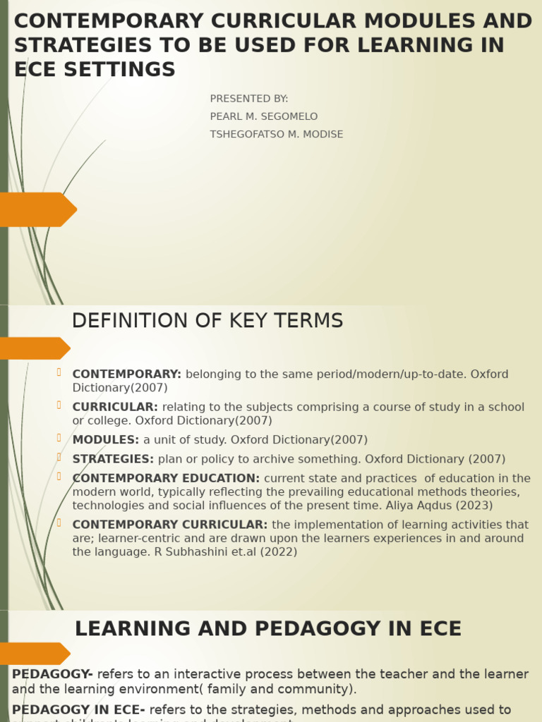 Contemporary Curricular Modules and Strategies in Ece | PDF | Pedagogy | Learning
