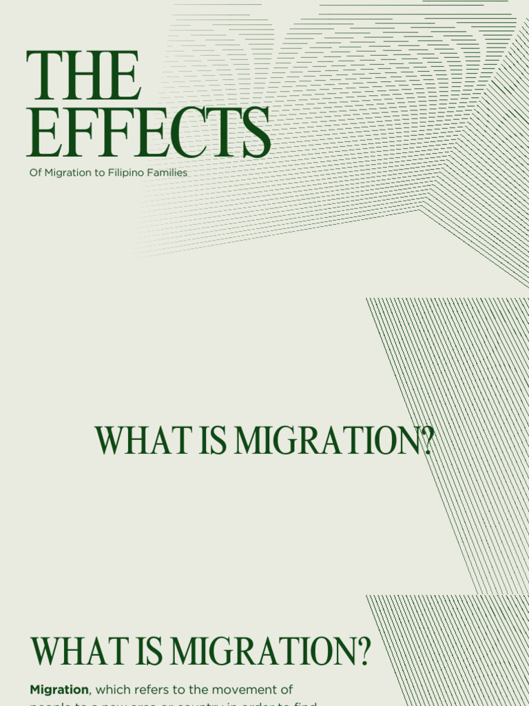 Effects of Migration on Filipino Families | PDF | Human Migration ...