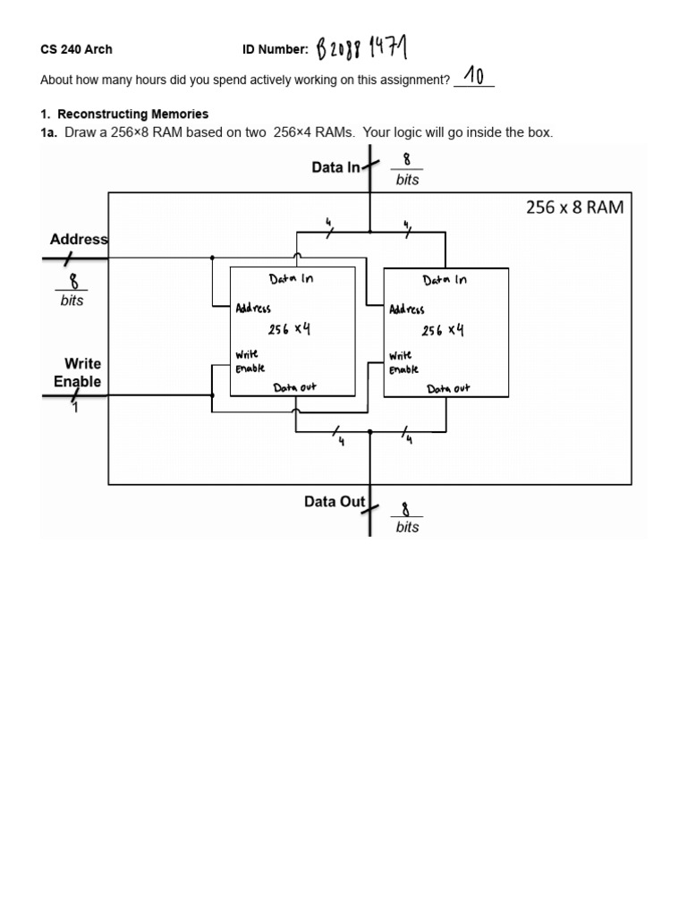 cs240 Arch Worksheet FCL | PDF | Central Processing Unit | Computer Programming