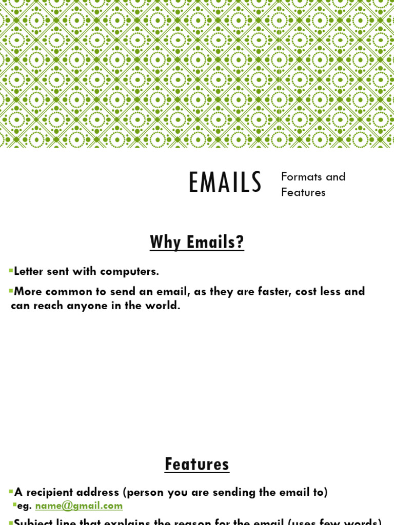 Email Writing Essentials for Students | PDF